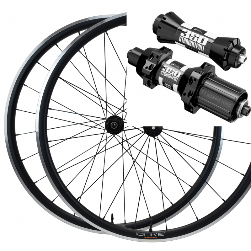 Paire de roues artisanale route carbone sur dukeracingwheels.com
