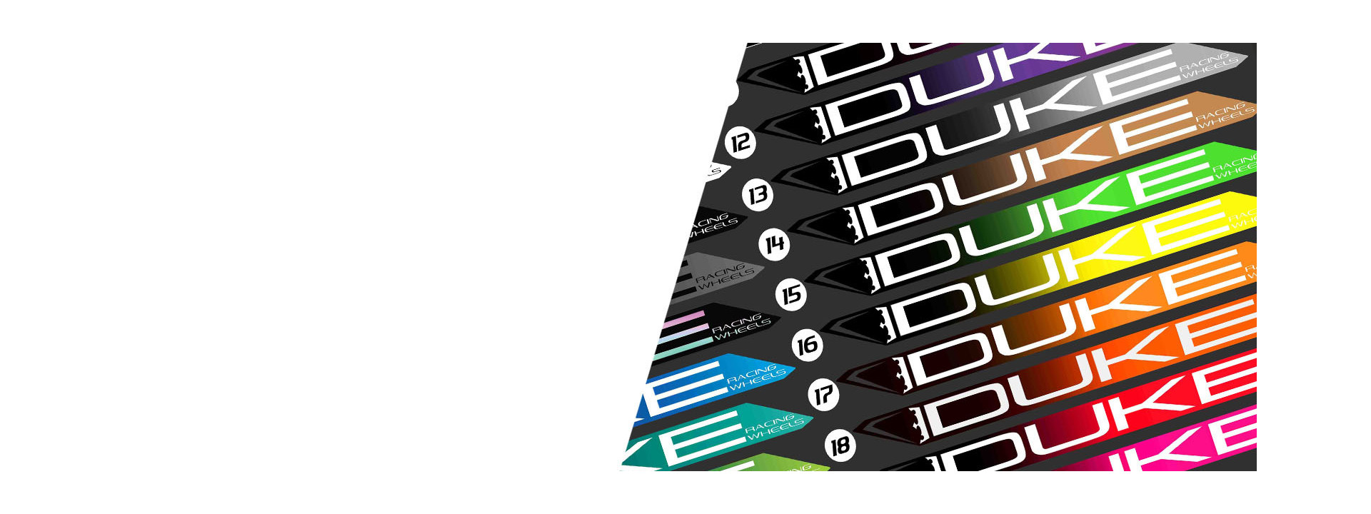 duke personnalised stickers on jpracingbike1.com website